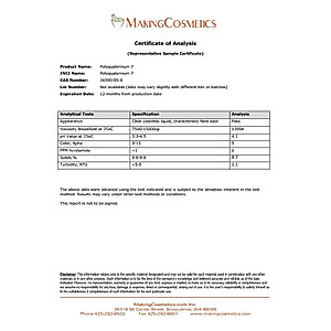 MakingCosmetics - Polyquaternium-7-4.2floz / 125ml - Cosmetic Ingredient