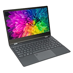 Pomya 14.1 Inch Touch Screen Laptop for Win 10 11, 4K Full HDIntel Business Laptop with 360 Degree Flip, 12G RAM, Type C Dual WiFi Laptop Support Fingerprint Unlock for Home Office (US Plug 256GB)
