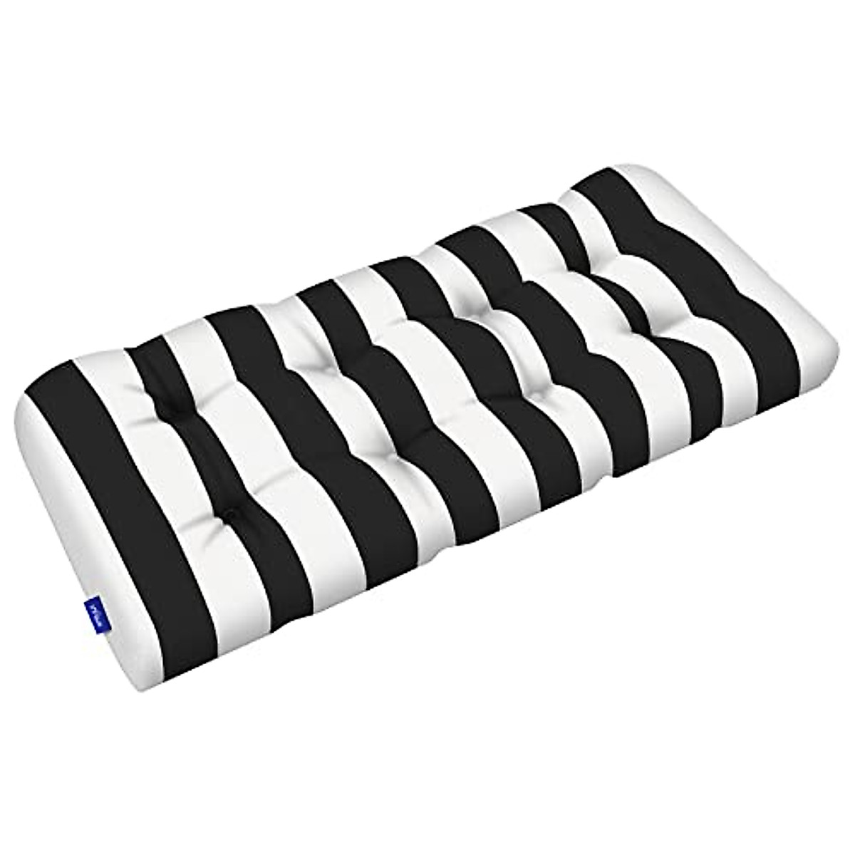 INFBLUE Tufted Bench Cushion for Outdoor Furniture Patio Swing Cushions Overstuffed Outdoor Loveseat Cushions with Round Corner 44" x 19"