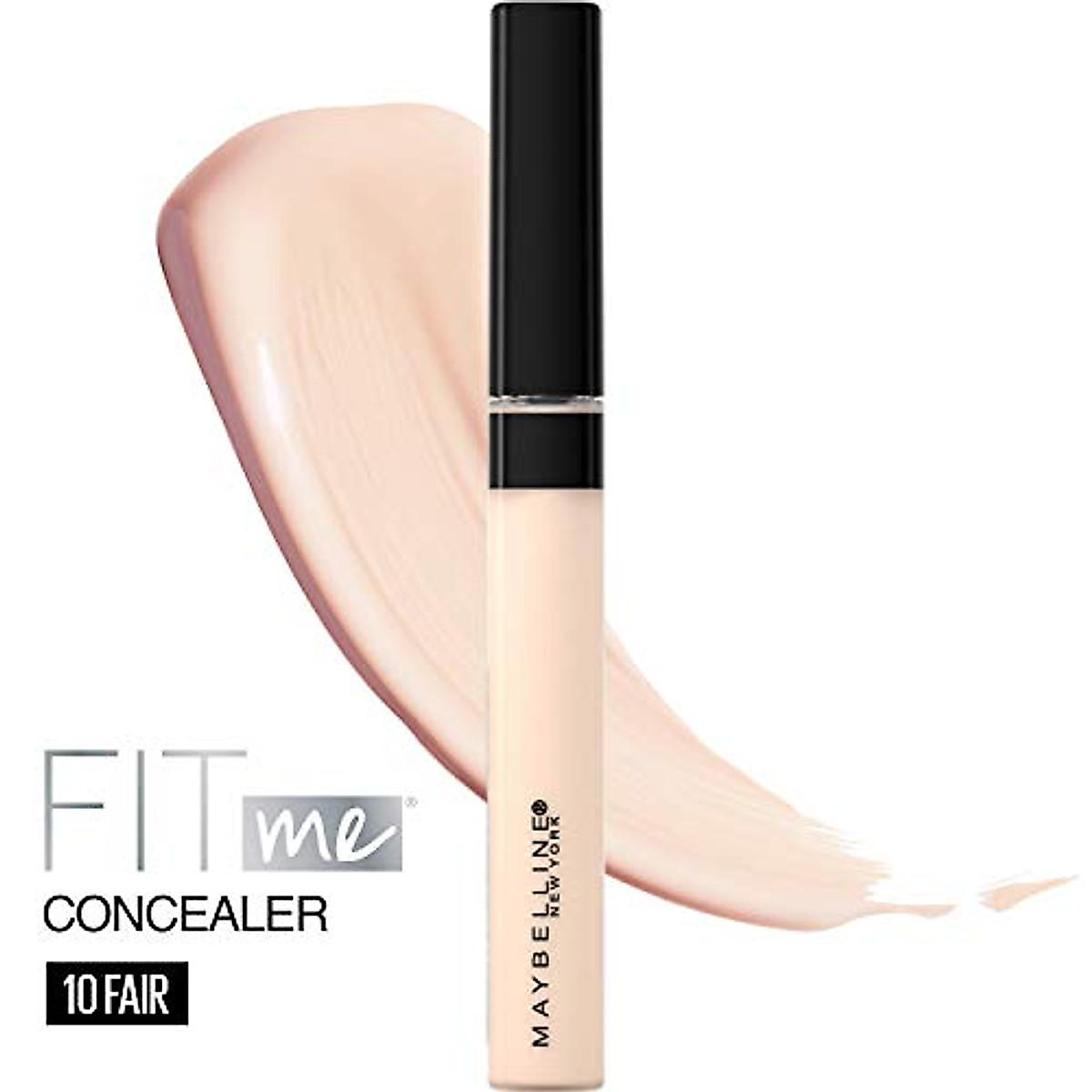 Maybelline Fit Me Liquid Concealer Makeup, Natural Coverage, Oil-Free, Fair, 1 Count