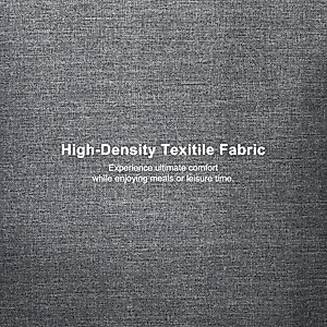 PURPLE LEAF 2 Pieces Outdoor Patio Dining Chairs All-Weather PE Rattan Patio Furniture with All Aluminum Frame for Lawn Garden Backyard Deck, Grey