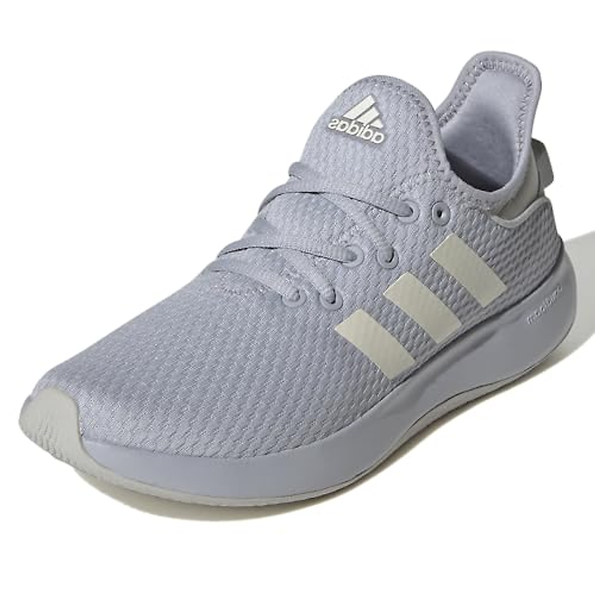 adidas Women's Cloudfoam Pure Sportswear Sneakers, Halo Silver/Orbit Grey/Grey, 10