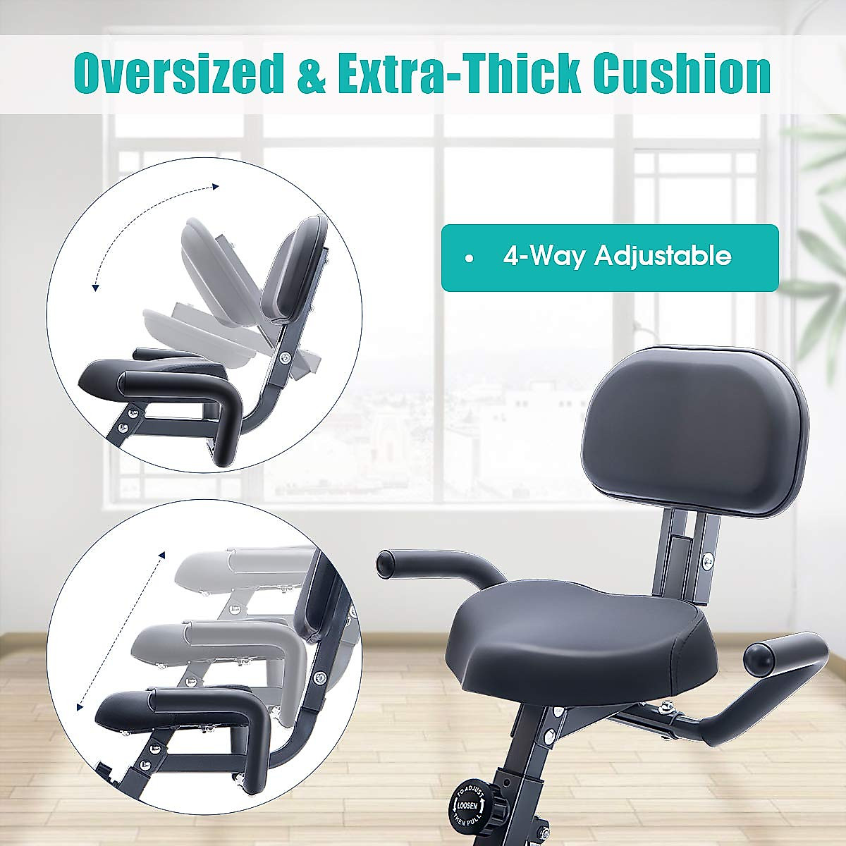 Merax Indoor Cycling Exercise Bike Cycle Trainer Adjustable Stationary Bike