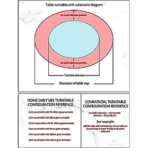 Generic Wooden Counter Top Turntable Large Lazy Susan 30in 40in Round Rotating Serving Tray For Dining Table，360 Degree Swivel，Sturdy, Smooth Action, Rustic (Color : Beige white, Size : 100 cm (40 i