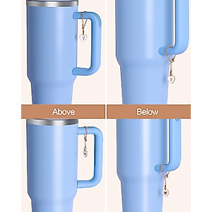 OriJoy Letter Accessories for Stanley Cup, Name ID Letter Handle For Stanley/Simple Modern Tumbler, Heart Shape Initial Identification （Y）