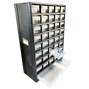 AUTUMN Dividers for Cabinet, Designed to fit StoreHouse Plastic 40 Bin Organizer, 40 small thin and 2 large dividers