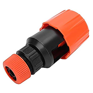 Pipe Connector, Ymiko Garden Hose Fitting Quick Connector Universal Tap Pipe Connector Kitchen Faucet Adapter Watering Irrigation Tools (Orange)