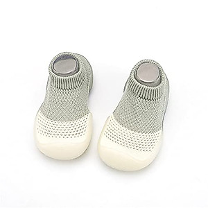 Baby Walking Shoes Toddler First Walkers Non-Slip Soft Sole Slip-On Sneakers Casual Summer Mesh Lightweight Sock Shoe (Army Green, toddler, men, 2_years, age_range, us_footwear_size_system, 4_years, medium)