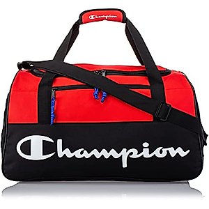 Champion unisex adult Velocity Duffel Bag, Red, One Size US