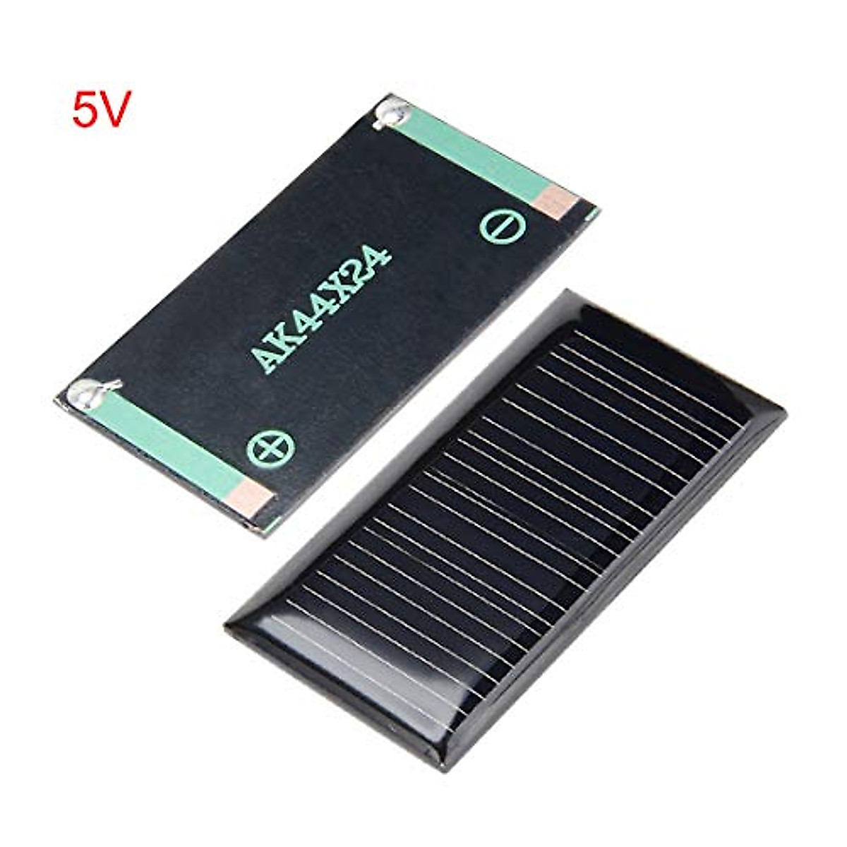 uxcell 5Pcs 5V 25mA Poly Mini Solar Cell Panel Module DIY for Phone Light Toys Charger 44mm x 24mm