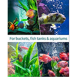 Pawfly 4 Inch Air Stone Grey Mineral Bubble Stone Bar Diffuser Bubbler Airstones for Air Pump, Aquarium, and Fish Tank, 2 Pack