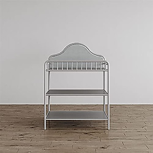 Little Seeds Piper Upholstered Metal Changing Table, Nursery Furniture, Dove Gray