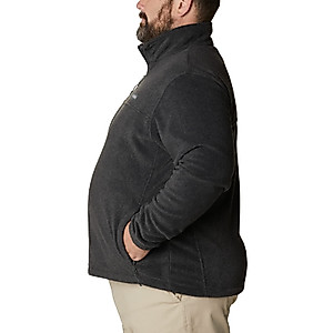 Columbia Men's Big and Tall Steens Mountain 2.0 Full Zip Fleece Jacket, Charcoal Heather, 4X