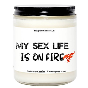 Sex Life is on fire, Sexy candles,Sexy time candles, Christmas gifts for husband, birthday gifts, BJ, birthday gifts for husband, for men, holiday gifts for him, sexy gift,romantic candle, adult gift