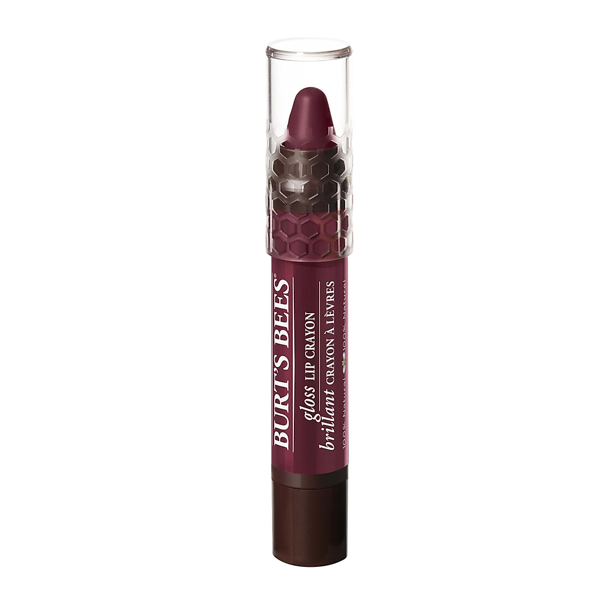 Burt's Bees 100% Natural Moisturizing Gloss Lip Crayon, Bordeaux Vines - 1 Crayon