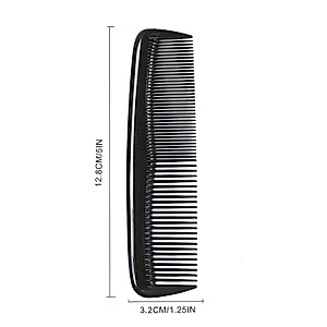Etercycle 24 Pieces Pocket Hair Combs, 5 inch Unbreakable Black Comb Great for Travel Used on All Hair Types - Men's Hair, Women's Hair, Beard, Mustache and Sideburns