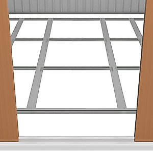 NBTiger 9.1’ x 10.5’ Large Outdoor Storage Shed, Sturdy Utility Tool Lawn Mower Equipment Organizer for Backyard Garden w/Gable Roof, Lockable Sliding Door, Vents, Floor Frame - Coffee