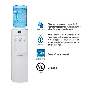 Brio CL505 Cook and Cold Top Load Water Dispenser Cooler - Essential Series