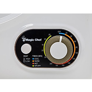 Magic Chef Compact Electric White MCSDRY15W 1.5 cu. ft. Laundry Dryer