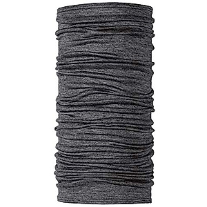 BUFF Multifunctional Neckwear Lightweight Merino Wool Worn 12+ Ways, Grey