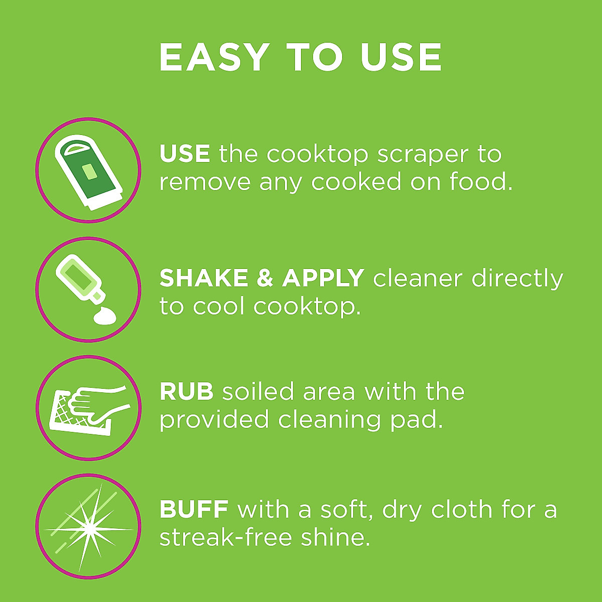 Affresh Cooktop Cleaning Kit, Safe for Glass & Ceramic Cooktops, Includes 5 oz cleaner, 5 pads, 1 scraper