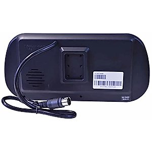 Voyager VOM74MM Rearview Mirror Monitor, 7inch TFT LCD Display w/ Highly-reflective Glass Surface Serving as When Back-Up Camera is not Active, 3 Inputs, Built-In Speaker (Renewed) Black