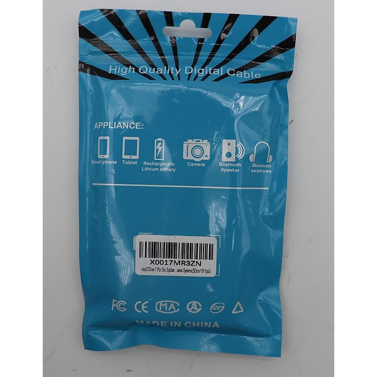 zdyCGTime 7 Pin Din Splitter Cable,DIN 7-Pin Splitter Y Adapter MIDI Cable 7- Pin Plug Male to 2 DIN Female Jack Adapter Y Lead for Bang Olufsen Naim Quad Stereo Systems (30cm/1ft) (7pin)