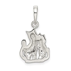IceCarats 925 Sterling Silver Cats Necklace Charm Pendant Only