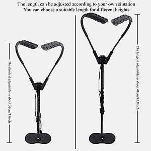 Generic Saxophone Shoulder Harness Aluminum Metal Sax Holder Comfortable Sax Neck Strap Hook for Saxophone for Horn Tenor Baritone Alto Sax Soprano Clarinet