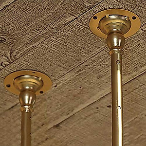 Wine Glass Holder Inverted Wine Rack Simple Style Iron Hanging Wine Glass Holder Ceiling Decorative Frame J1013, PIBM, b, 120x35cm