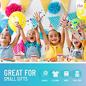 Plum Designs Gift Bags Assorted Sizes, Set of 8 Gift Bags with Tissue Paper- Includes Small Gift Bags, Medium Gift Bags and Large Size Paper Gift Bags with Handles for Holiday and Birthday Gifts