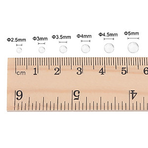 uxcell 5mm Solid Round Clear Glass Ball Boiling Stones Soda Lime Glass Beads 500pcs