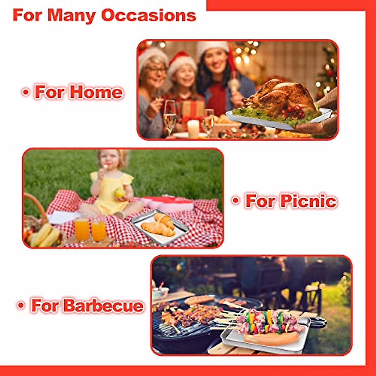 Baking Sheet, Zacfton Stainless Steel Cookie Sheet Baking Pan Tray for Toaster Oven Size 9 x 7 x 1 Inch, Non Toxic & Healthy,Superior Mirror Finish & Easy Clean, Dishwasher Safe