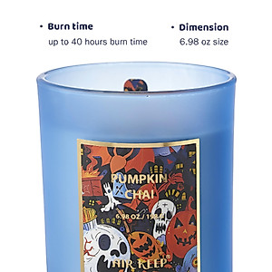 Airkeep Fall Candle，Pumpkin Chai Candle - 6.98 oz Scented Candle for Home,Aromatherapy Candle Gift Set for Women and Men,Autumn Candle Long Burn time