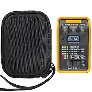 Aenllosi Hard Carrying Case Replacement for Fluke ST120 / ST120+ GFCI Socket Tester