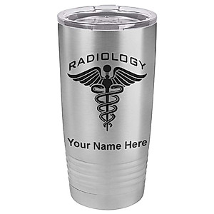 LaserGram 20oz Vacuum Insulated Tumbler Mug, Radiology, Personalized Engraving Included (Stainless Steel)