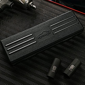 EPAuto 1/2-Inch Drive Metric Deep Impact Socket Set, Cr-V, 6 Points, 11 Sockets