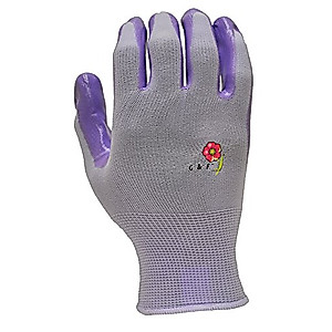 6 Pairs Women Gardening Gloves with Micro-Foam Coating - Garden Gloves Texture Grip - Working Gloves For Weeding, Digging, Raking and Pruning, Large, Assorted color