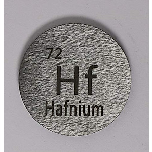 Hafnium (Hf) 24.26mm Metal Disc for Collection or Experiments