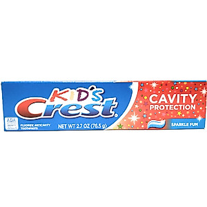 Crest Kid's Sparkle Fun Toothpaste Cavity Protection 2.7oz (3 Pack)