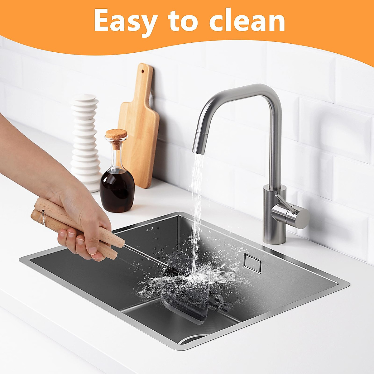 4w1h Sandwich Maker, Double-Sided Sandwich Baking Pan with Removable Handle, Non Stick Breakfast Sandwich Maker Grill Pan for Breakfast Pancakes, Omelets, Frittatas, Bread and Toast