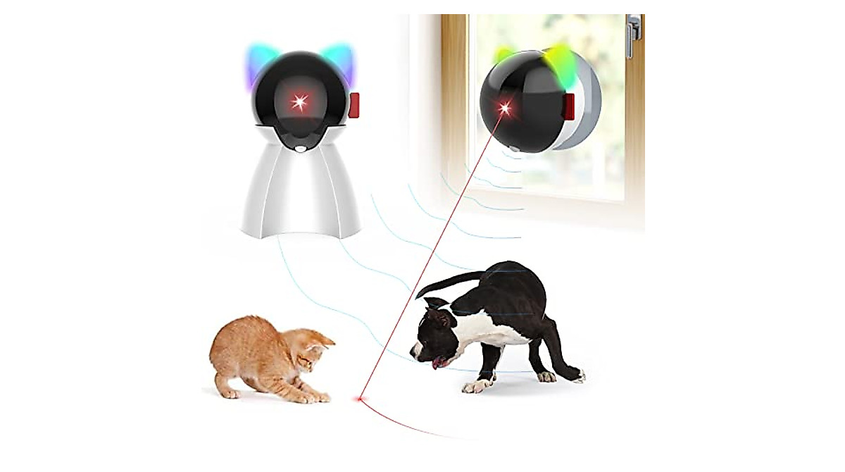 AUKL Motion Activated Cat Laser Toys for Playful Pets