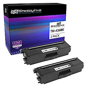 SPEEDYINKS Compatible Toner Cartridge Replacements for Brother TN-436 TN436 TN436BK TN433 TN431 Super High Yield (Black, 2-Pack) HL-L8360CDW, HL-L8360CDWT, HL-L9310CDW, HL-L9310CDWTT, MFC-L8900CDW