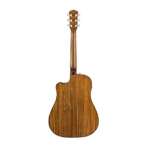 Fender CD-140SCE Dreadnought Cutaway Acoustic Electric Guitar, with 2-Year Warranty, Fishman Pickup and Preamp System, Natural, with Case
