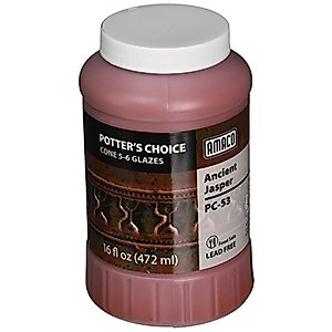 AMACO Potters Choice Lead-Free Non-Toxic Glaze, 1 pt, Ancient Jasper PC-53 - 1371059