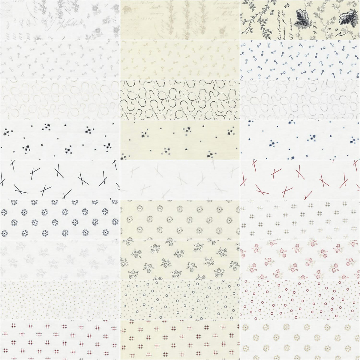 Mix It Up Charm Pack by Moda; 42-5" Precut Fabric Quilt Squares