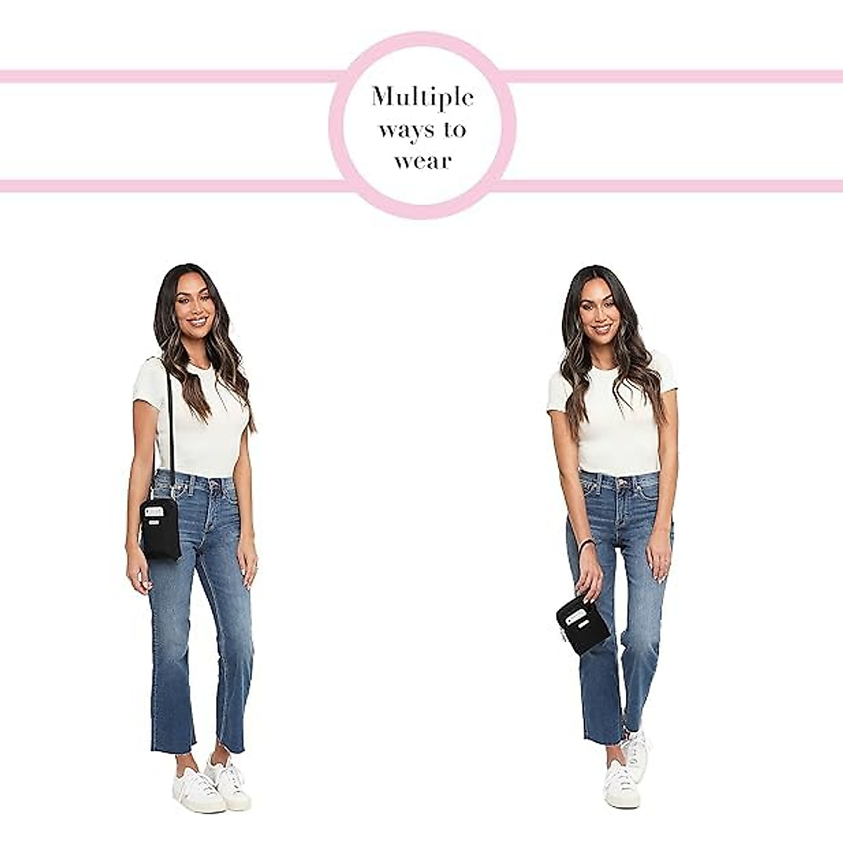 Baggallini Womens - Small Travel Bag With Blocking Sleeves Water-resistant Lightweight Mini Purse Take Two RFID Bryant Crossbody, Portobello Shimmer