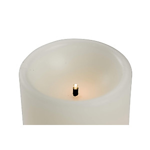 Martha Stewart Flameless LED, 6 Inch Pillar Candle, Ivory with Batteries