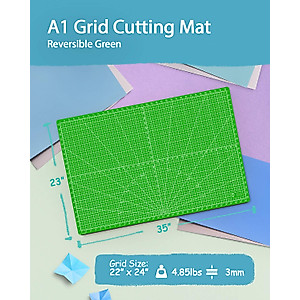 G+ Self-Healing Reversible Cutting Mat A1 (23”x 35”) Non-Slip, Durable, Scratch-Resistant Cutting Board for Arts, Crafts, Sewing, and Quilt Making - Perfect for Artists, Hobbyists, and Entrepreneurs