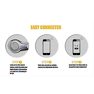 PONYBRO Wireless Headset with Mic,Unmatched Comfy Wireless Earbud w/ 8 Hrs, HiFi Sound Cell Phone Earpiece Hands Free Headphone Compatible with Android/iPhone/Smartphones/Laptop, Rose Gold